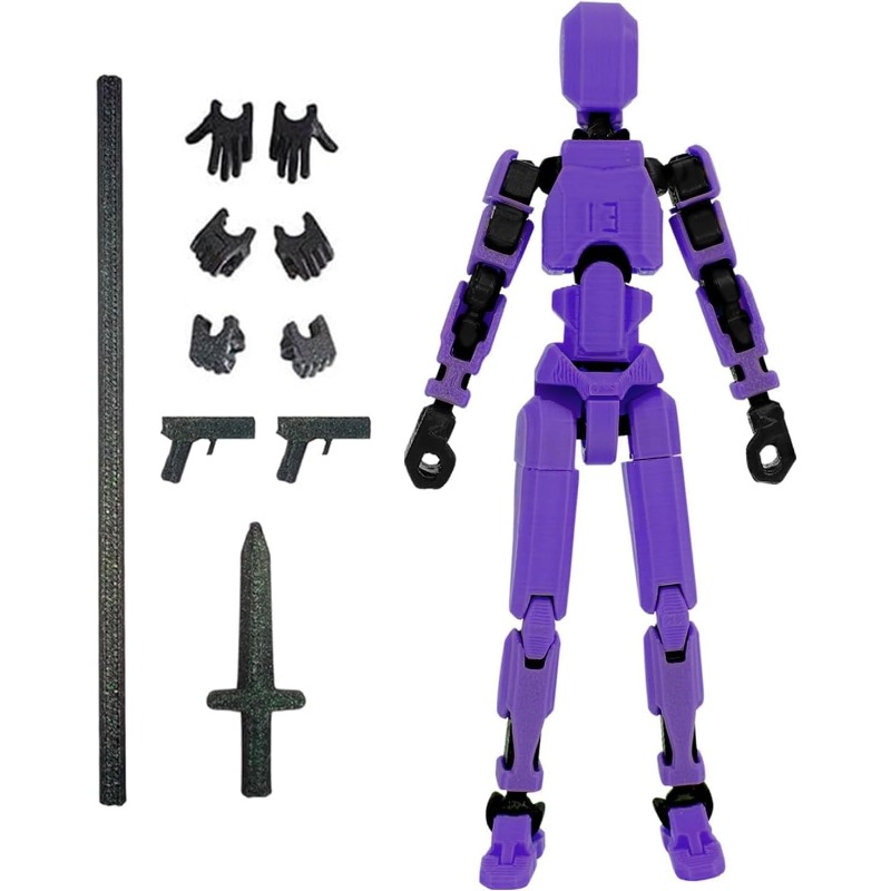 Unassembled action doll N13 T13 action doll 3D printing robot Lucky 13 ...