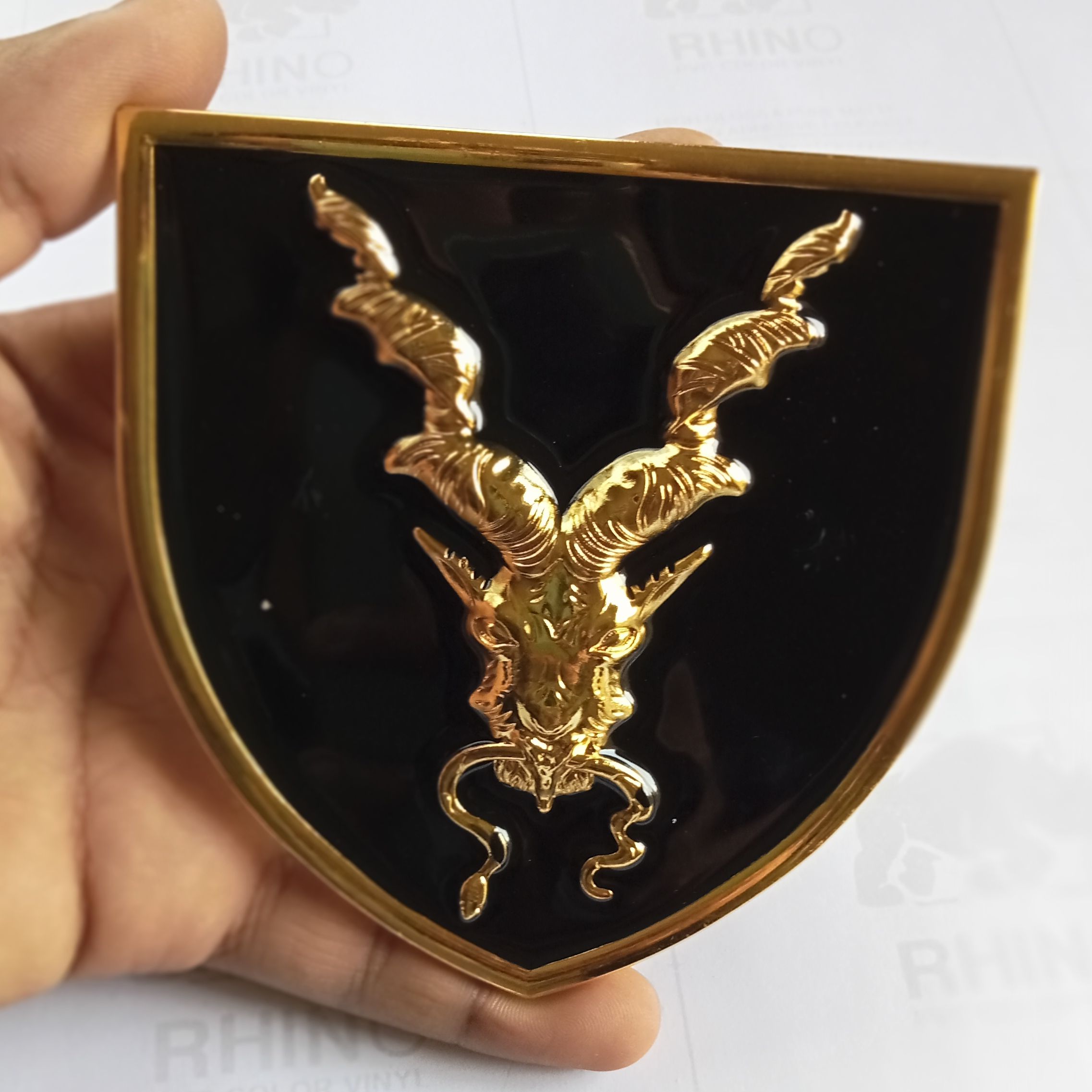 MARKHOR METAL front grill nut bolts fitting monogram for all cars and ...