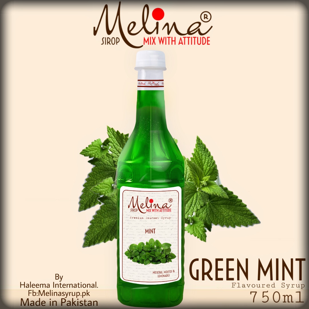 Melina - Green Mint Flavoured/Flavored Syrup 750ml | Daraz.pk