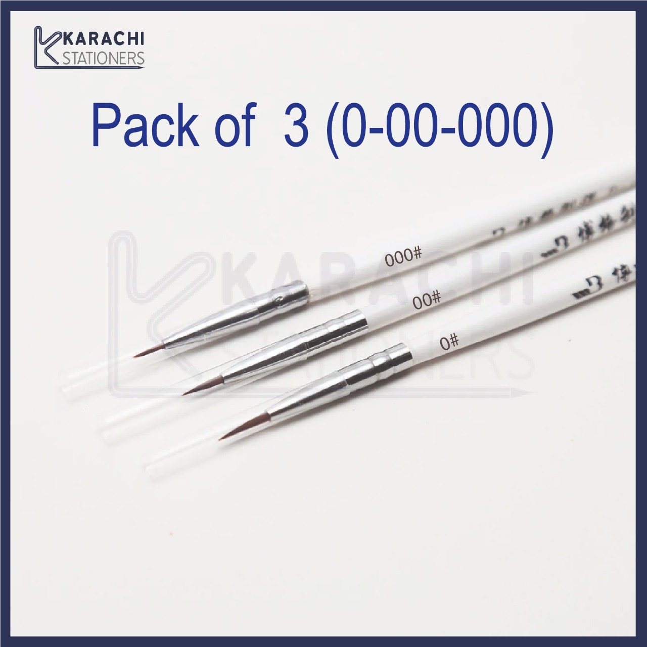 Paint Brushes Artist Water Color Series All Brush Sizes 0,00,000 - 3Pcs ...