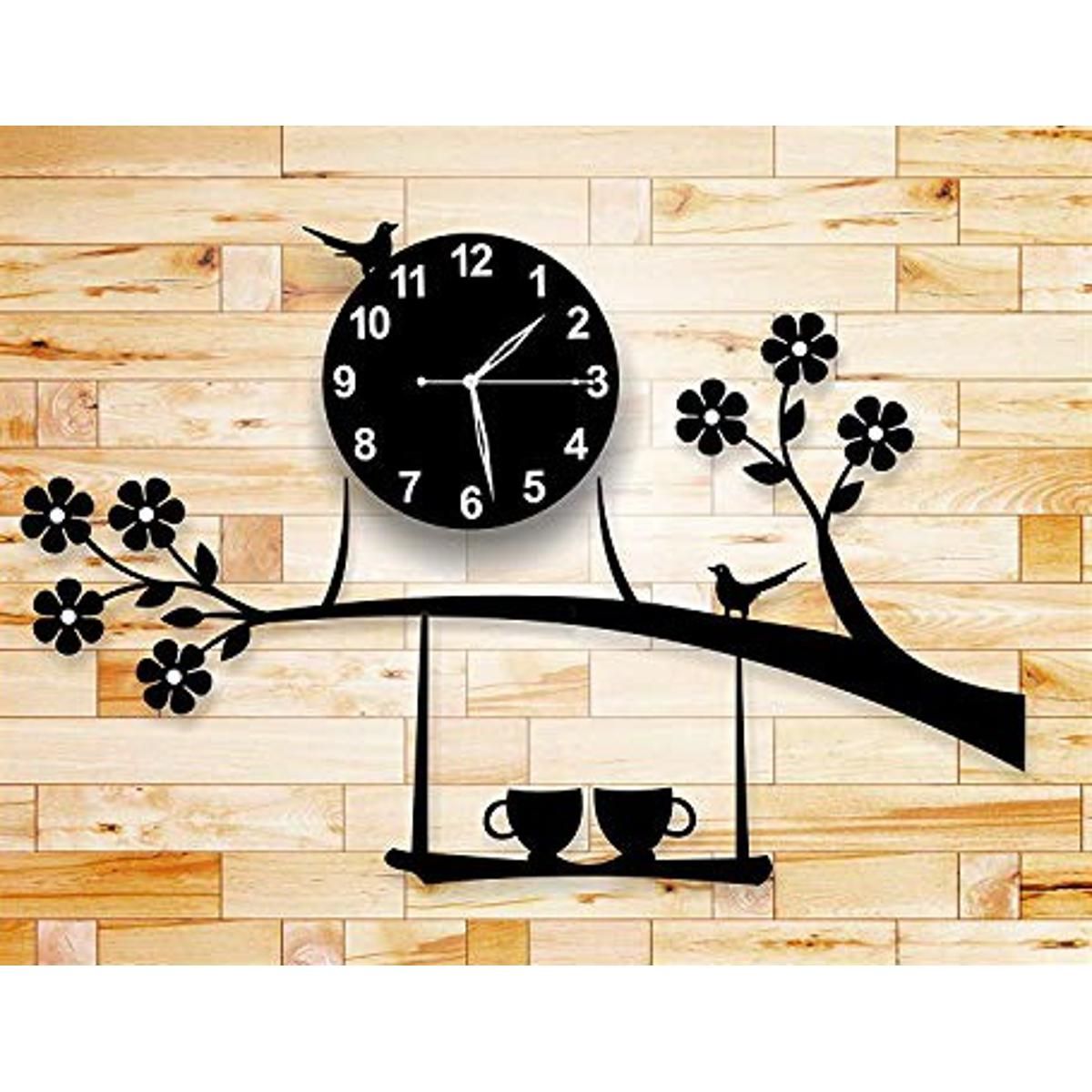 Wall Clock Cup Tree "Stylish Clock Wall for Room: New and Fancy Clocks ...