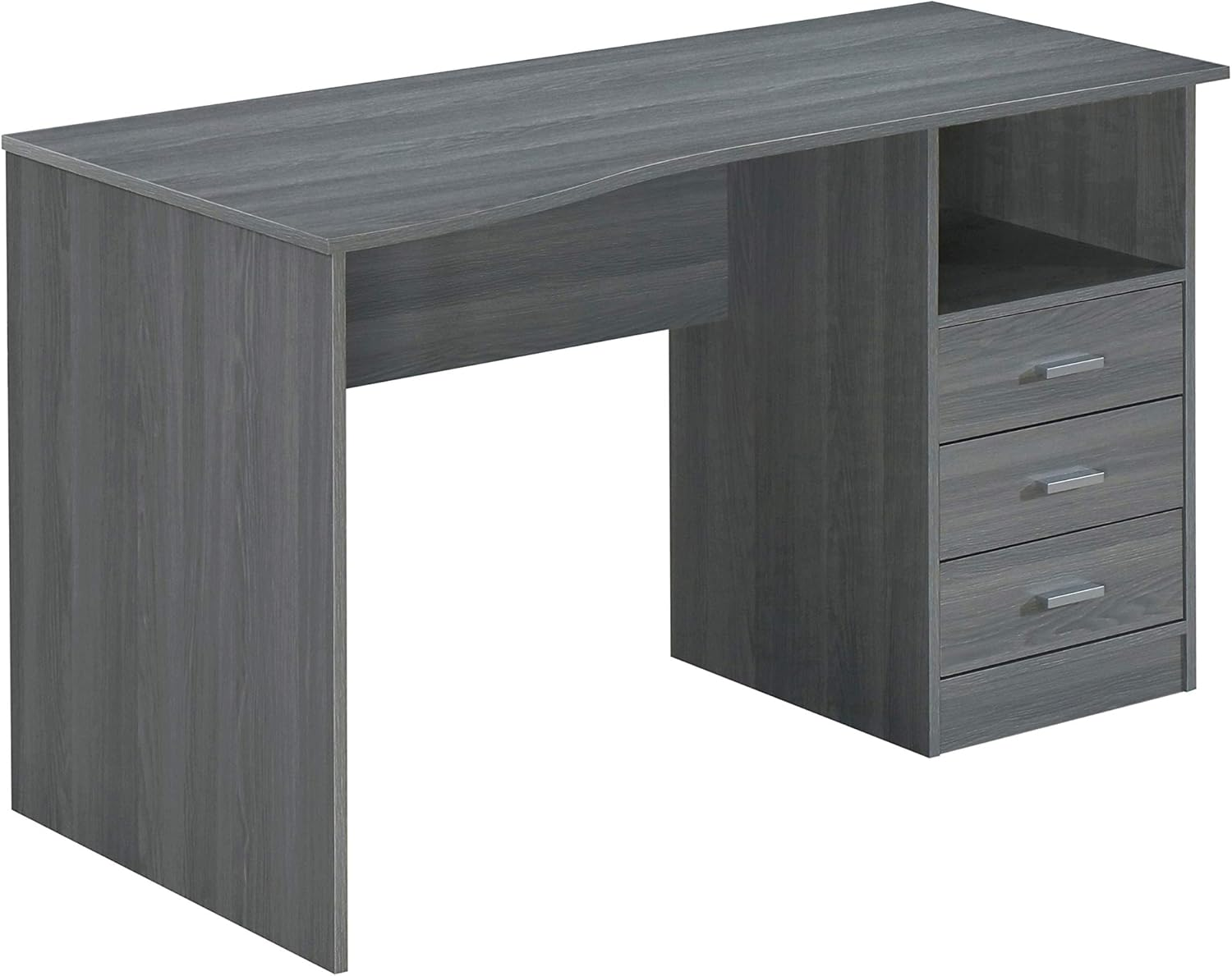 Arqam.B Computer Desk with Drawers,computer table ,Study table , Computer desk , Grey (To be ...