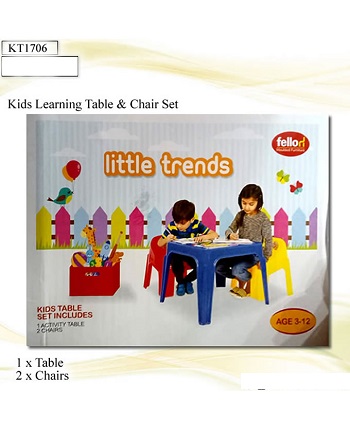 Set Of Kids Study Table & Chairs | Daraz.pk