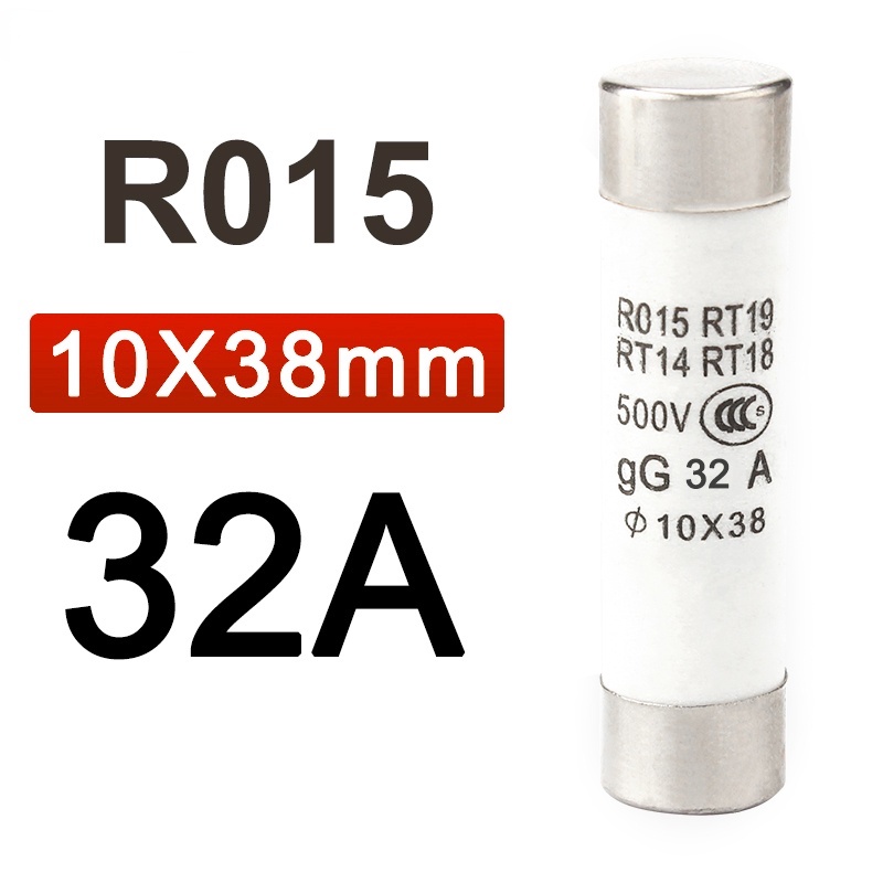 5Pcs 10*38 Fast blow Ceramic Fuse 10x38mm Fuse 500V 1A 2A 3A 4A 5A 6A ...