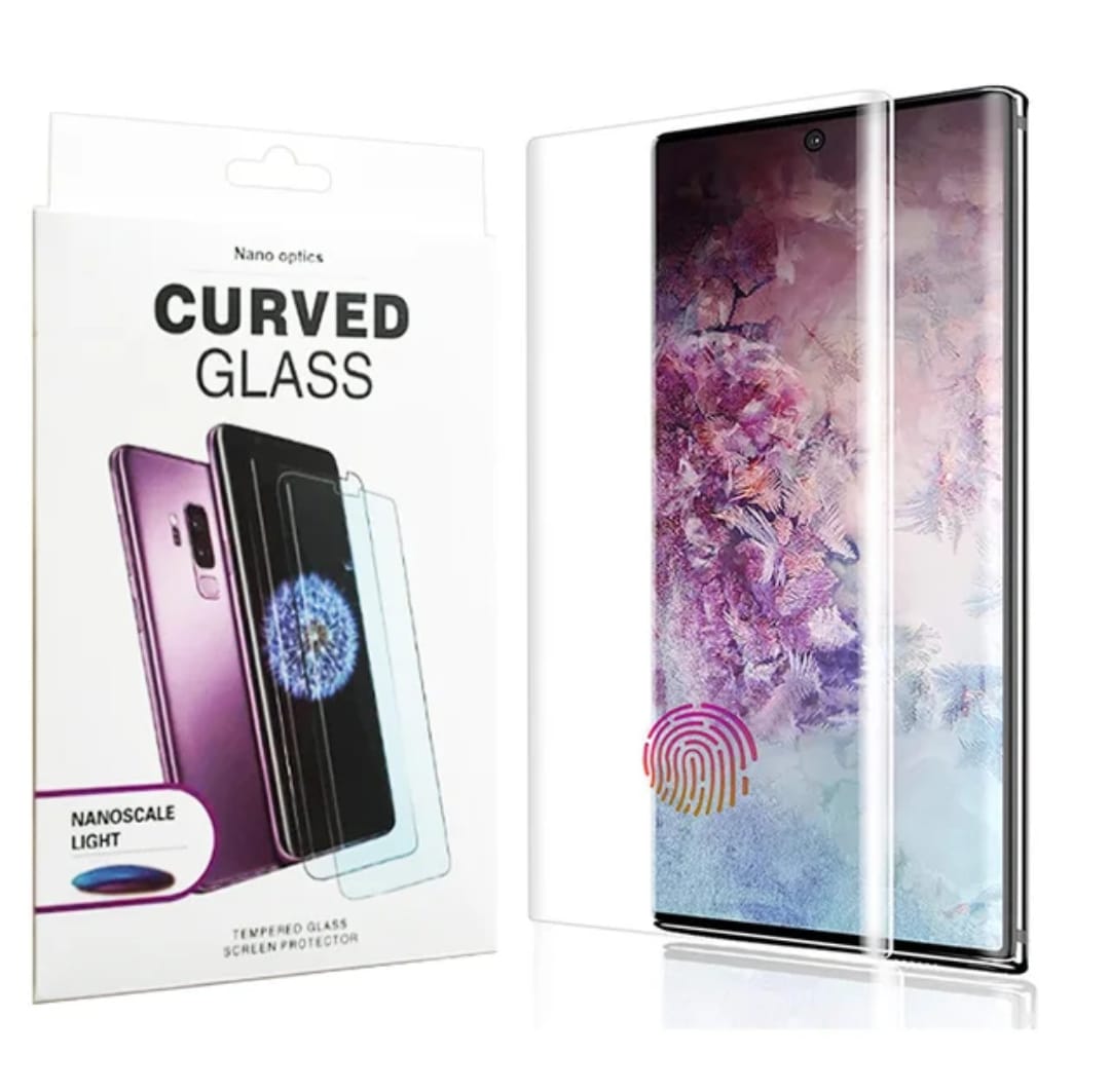 Infinix Note 40 Pro uv Curved Screen protector | UV Glass Screen ...