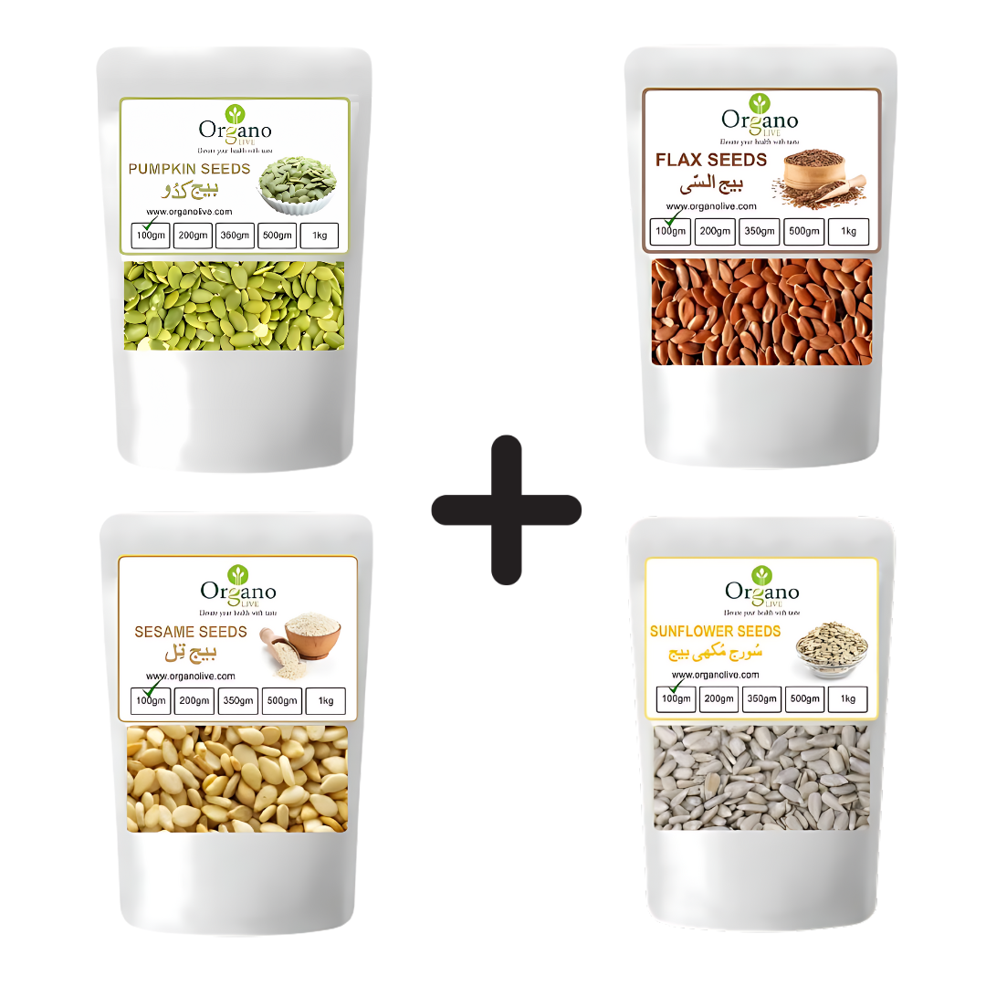 Seed cycle for PCOS kit 100 grams each, Original and Imported High ...