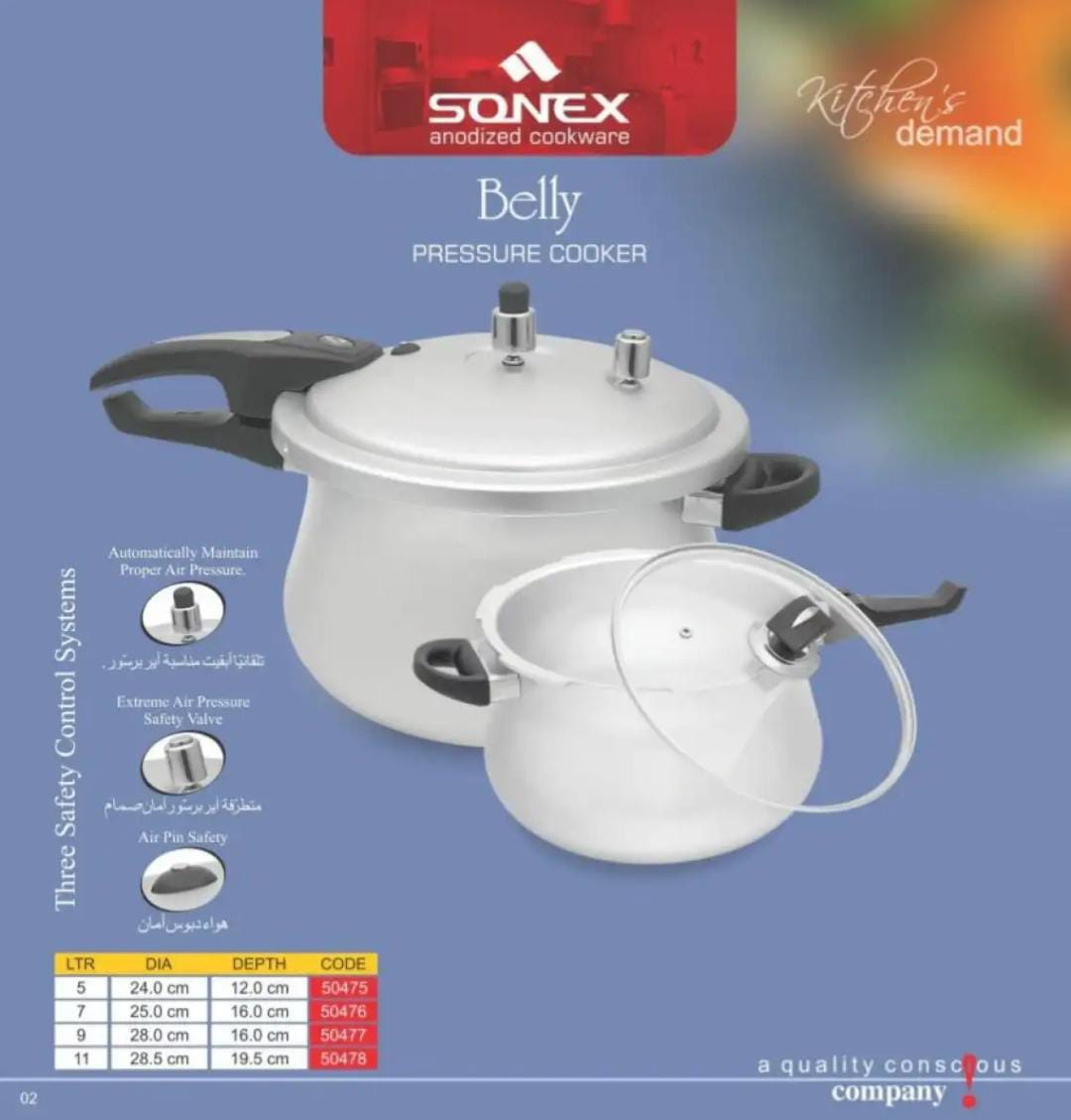 Sonex Belly Pressure Cooker 11 Liter | Daraz.pk