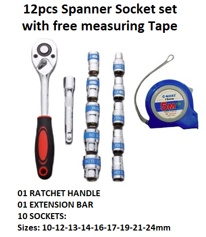 Spanner Socket 1/2 Inch - Ratchet handle 1/2 Inch - Spanner Bicycle ...