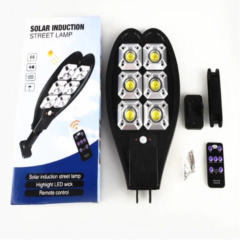 LED Solar induction street lamp Highlight LED/COB wick Remote Control ...