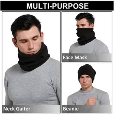 Neck Warmer Cold Weather Face Cover & Mask Fleece Neck Gaiter & Ski ...