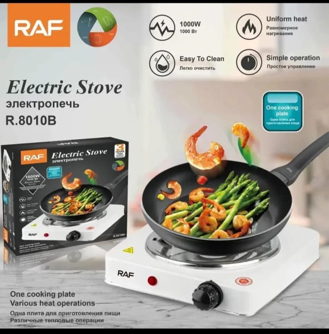 "RAF Electric Stove R.8010B – 1000W Single Burner Hot Plate | Portable ...