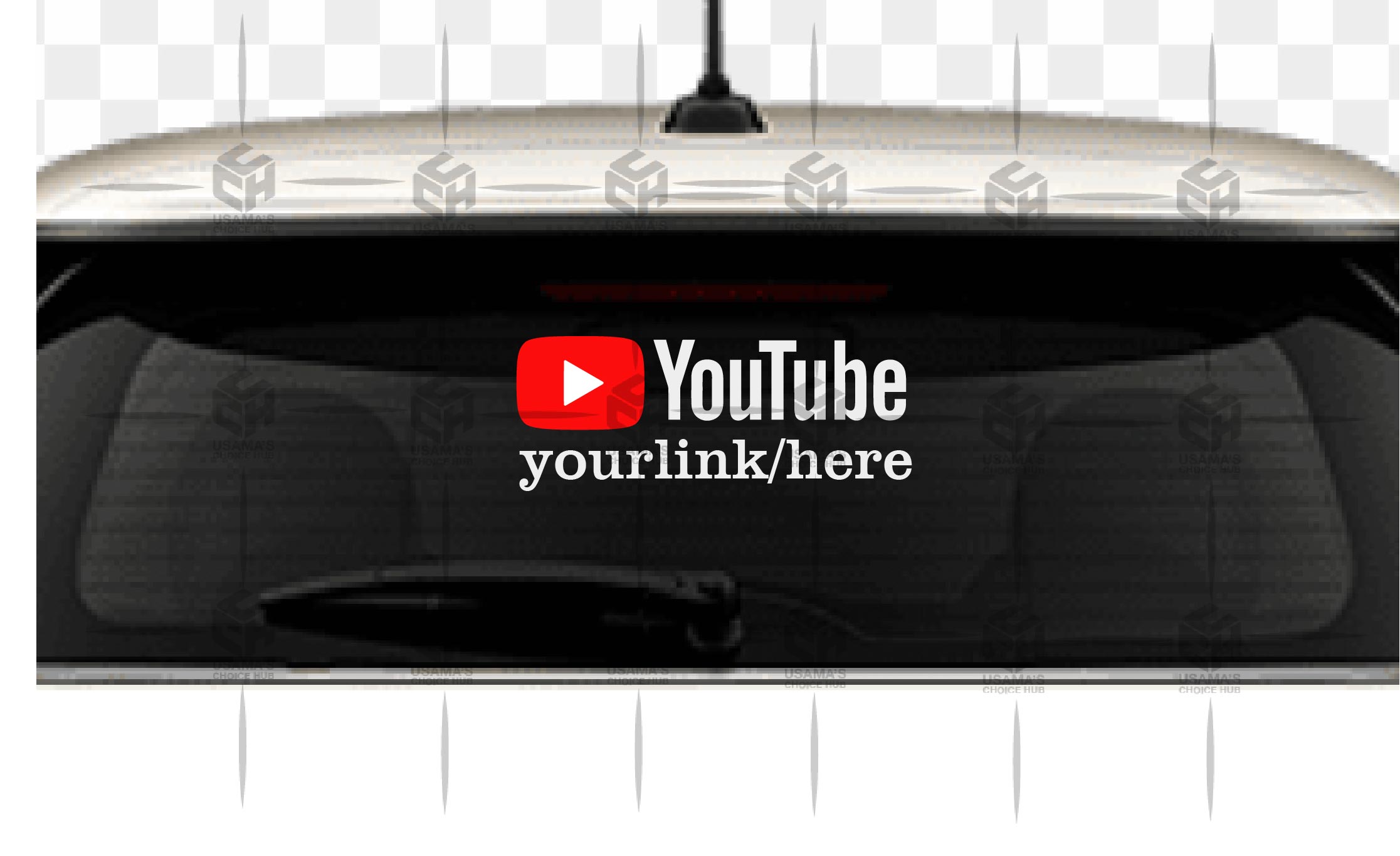 Youtube Logo Sticker and customize your Channel name for car | Daraz.pk
