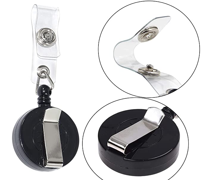 Round Shape Yo-Yo Retractable Key Ring for ID Card Holder | Daraz.pk