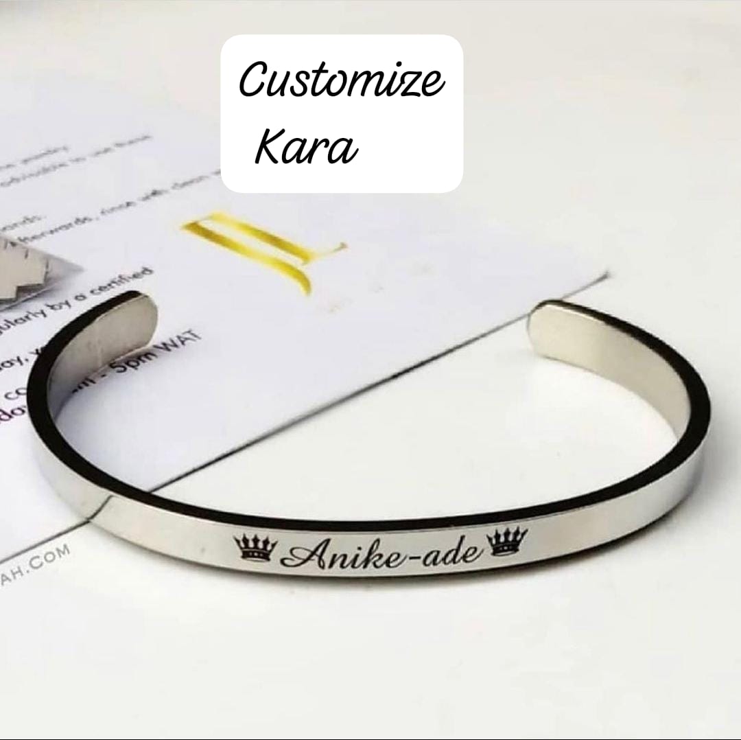 Stainless Steel Solid Open Cuff Kara/Bracelet For Men | Daraz.pk