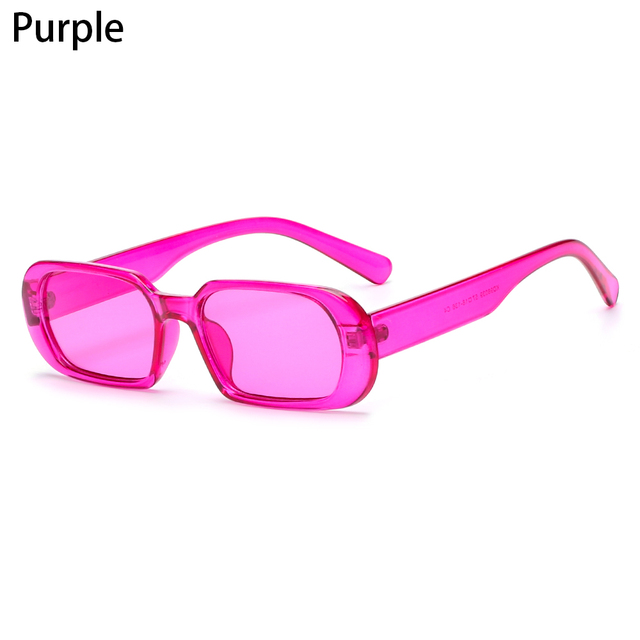Retro Women Sunglasses Small Rectangle Frame Sun Glasses UV400 ...
