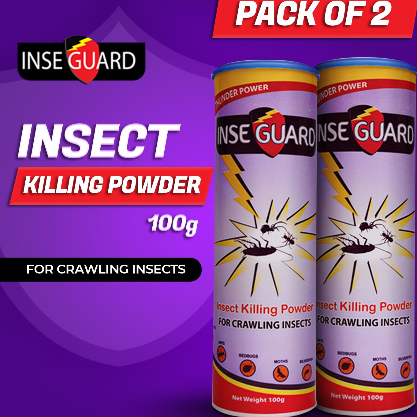 Flea Treatment For Cats PestShield Flea Killer Powder Crawling Insect ...
