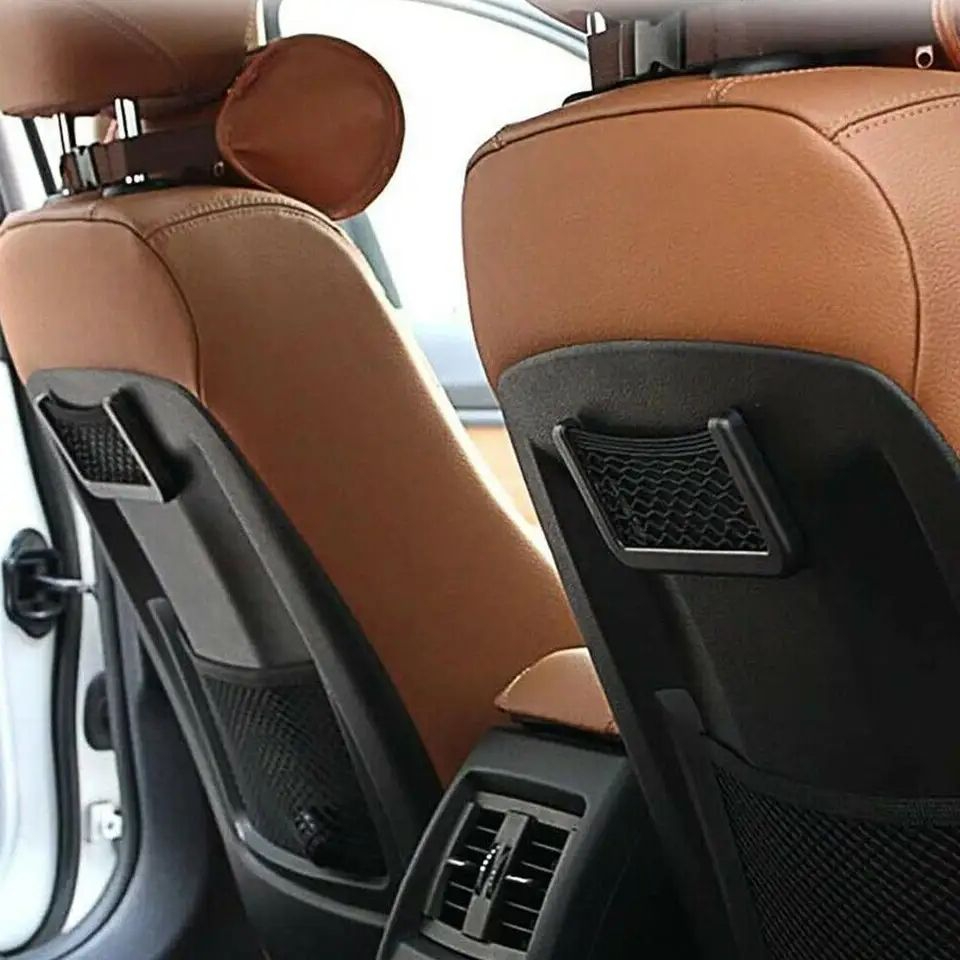Universal Car Mesh Organizer | Car Storage Net Bags Mesh Pockets | Seat ...