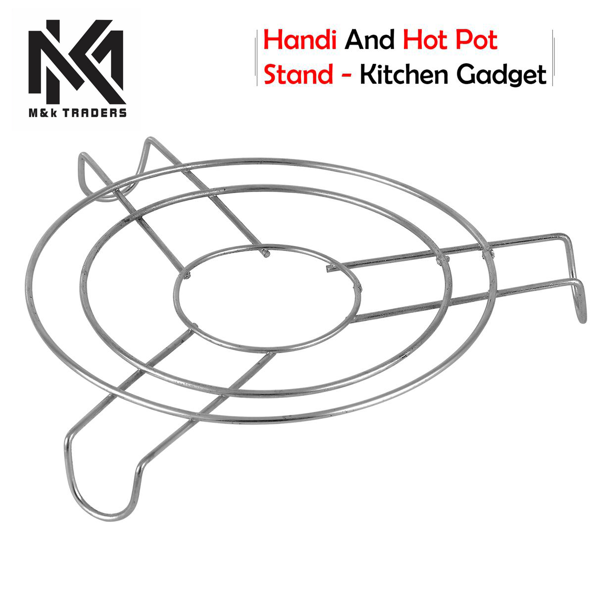 M&K Hot Pot Stand Handi Stand Kitchen Stand Cookware Stand Pans Stand l ...