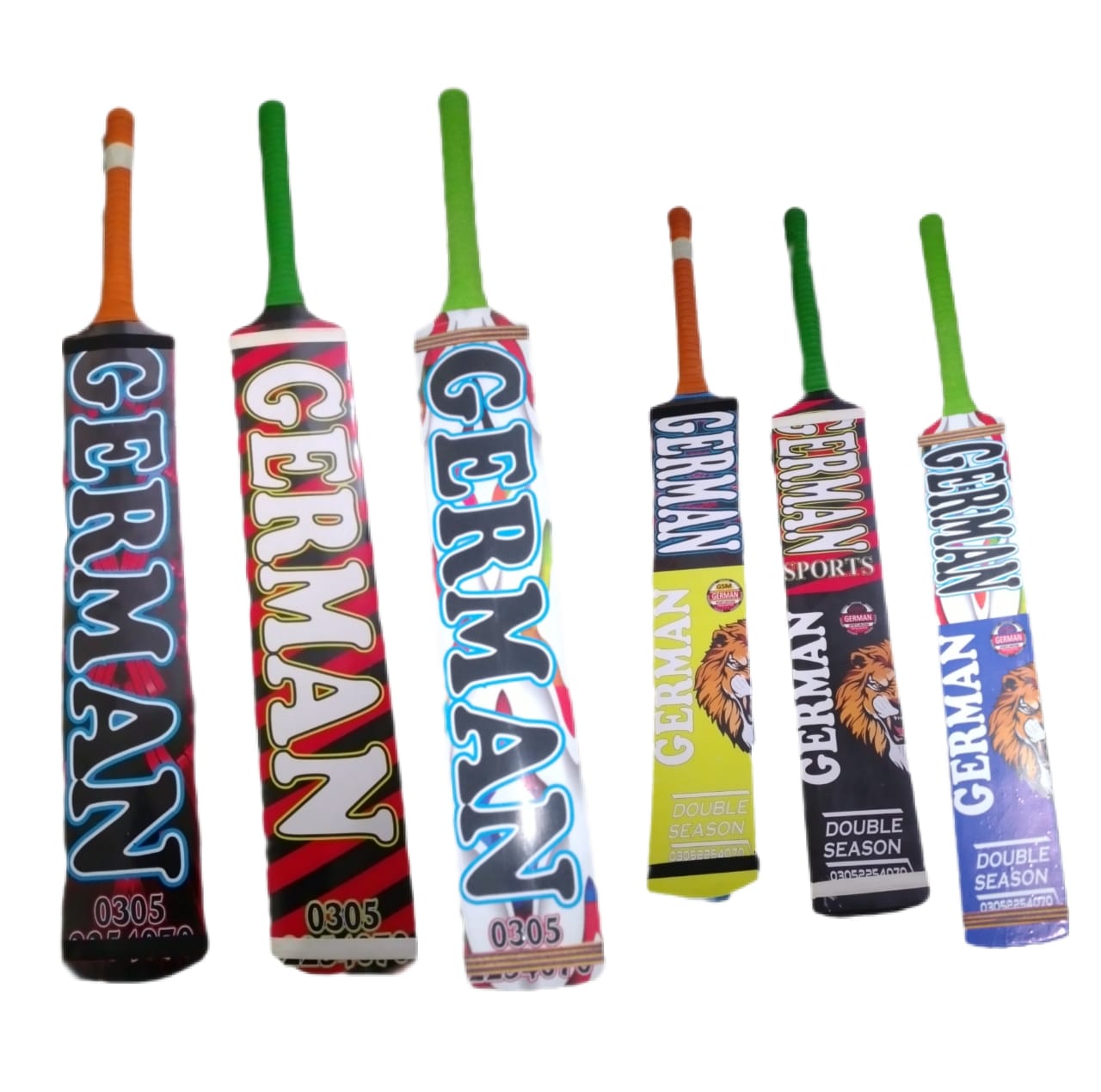 German Tiger Edition Cricket Bat – Half Cane Handle best for beginners ...