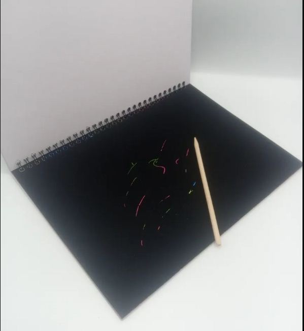 SCRATCH Note Book Not Pad Scratch book with wooden stick scratch ...