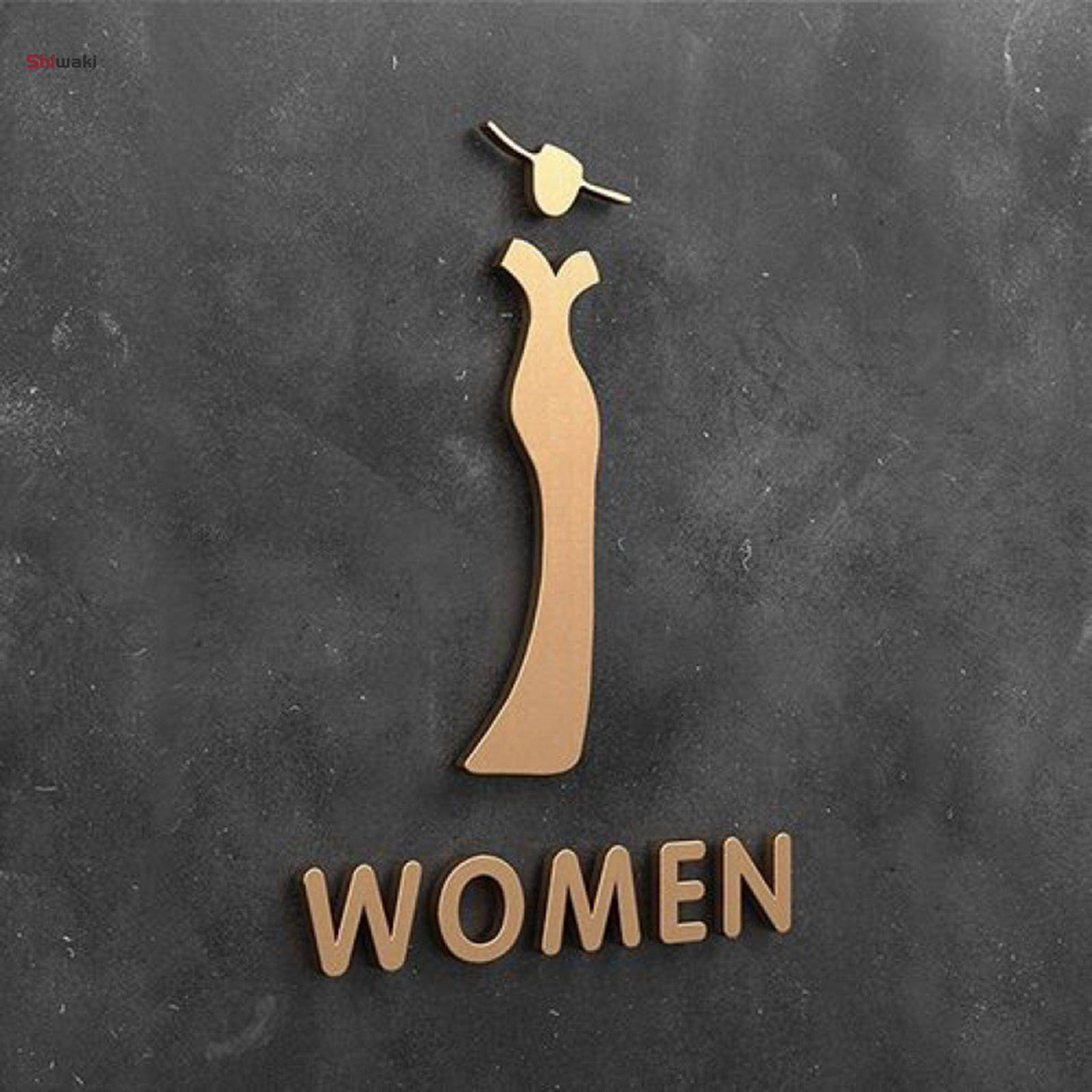 WC Sign Board Signage Bathroom Sign with Self Toilet Sign Female S ...