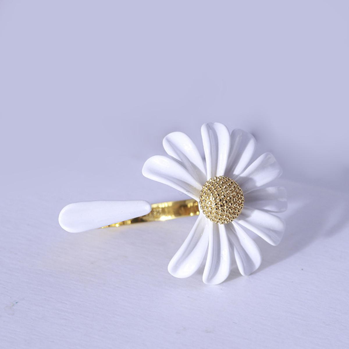 【Bestselling Product】 Daisy Flower rings women boho jewelry ring Open ...