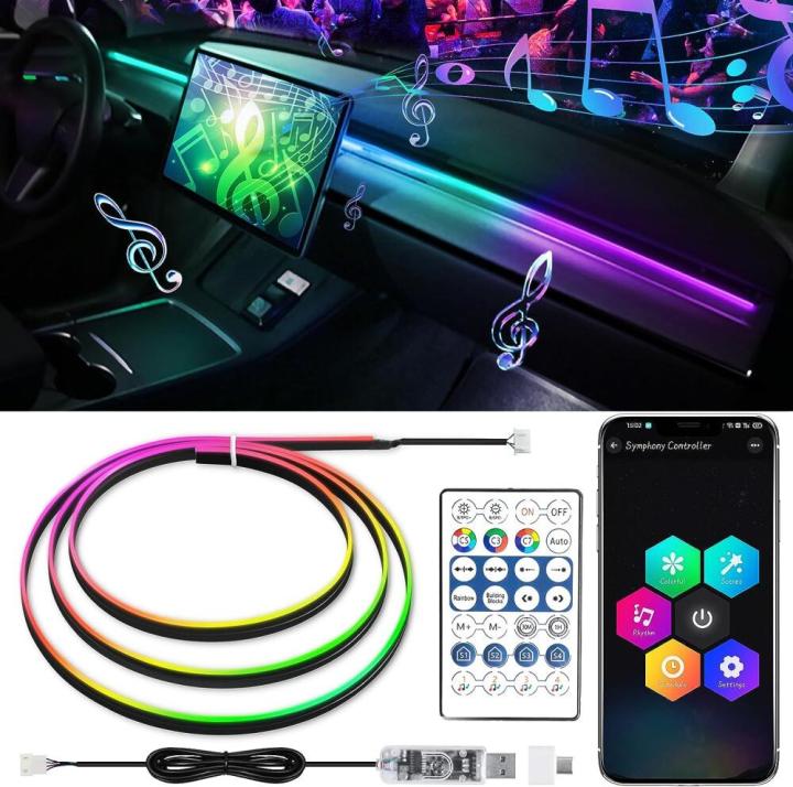 LED Symphony Ambient Light For Car Interior USB Decoration Atmosphere ...