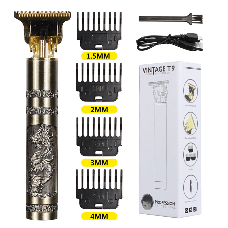 High Quality Vintage T9 Trimmer Dragon Shaver Hair Clipper For Men Hair ...