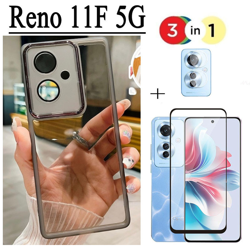 Reno 11F 5G Case Clear Shockproof Transparent Jelly Case for OPPO Reno ...