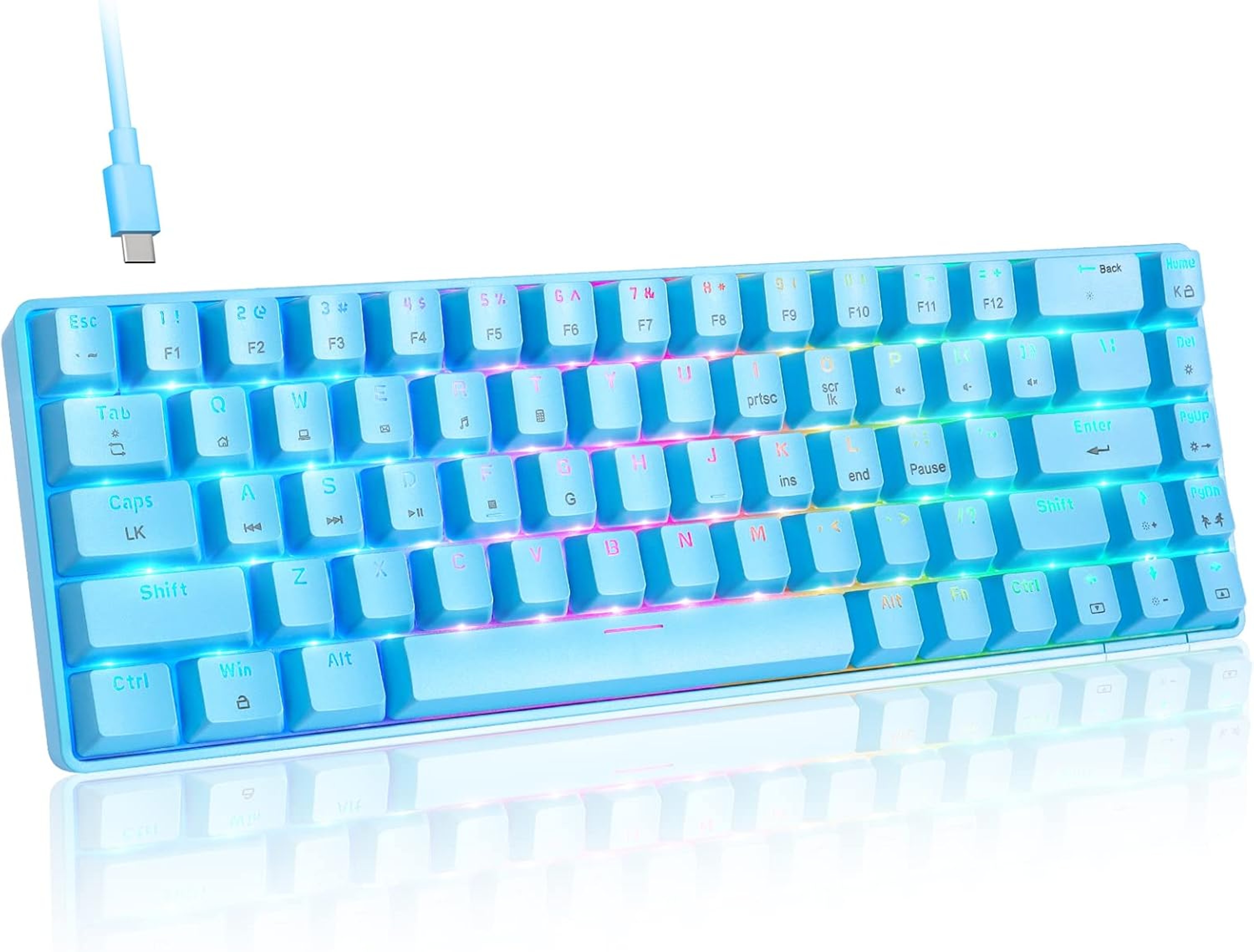 MAGIC-REFINER MK14, Wired Gaming Mechanical Keyboard, With 18 Chroma ...