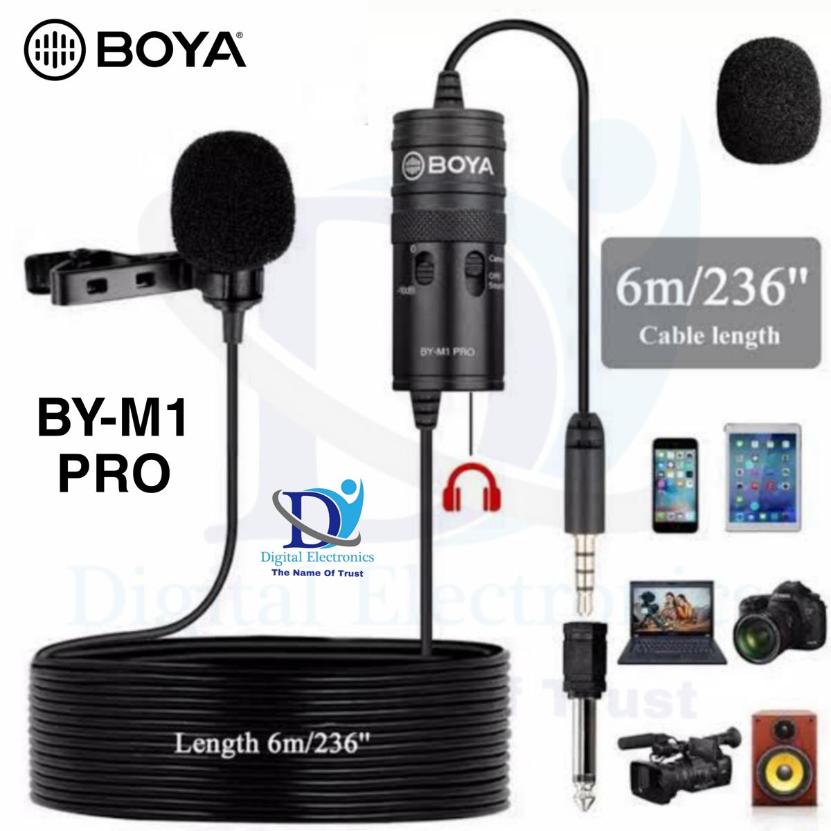 BOYA BY-M1 Pro Universal Lavalier Microphone (ORIGINAL) | Daraz.pk