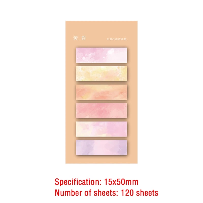 120 Sheets Posted It Self-Adhesive Sticky Notes Cute Index Memo Pad ...