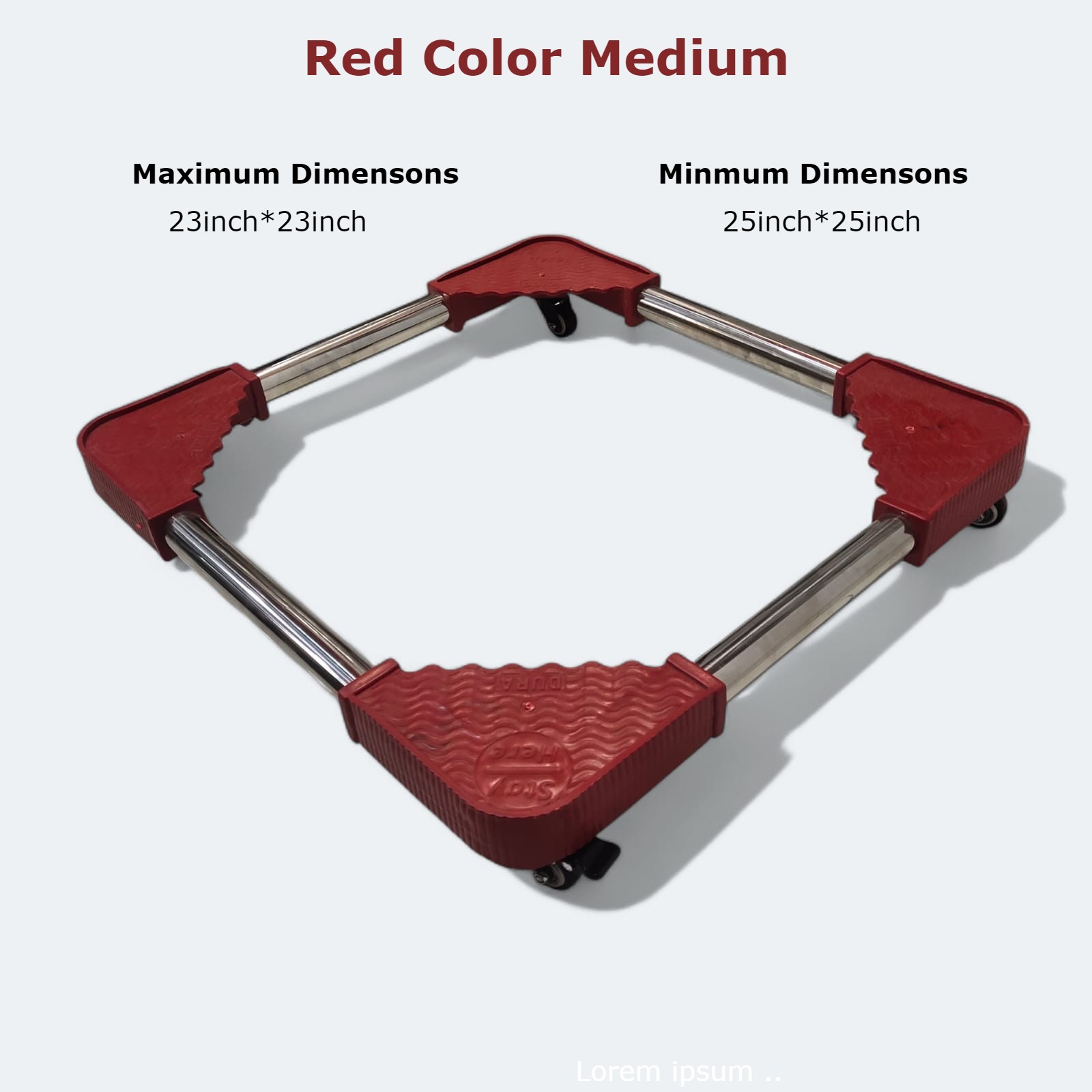 Fridge Stand with Wheels Adjustable Size Stand Black Base for ...