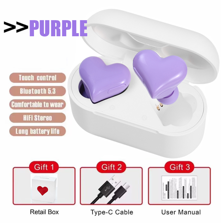 HLstar® Heartbuds Airpods_Pro Wireless Earphones TWS Earbuds Bluetooth ...