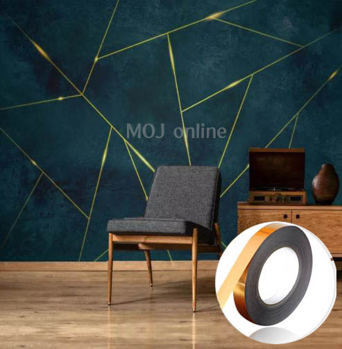 Golden Strip Sticker for Wall Decor and Floor Tape | Daraz.pk