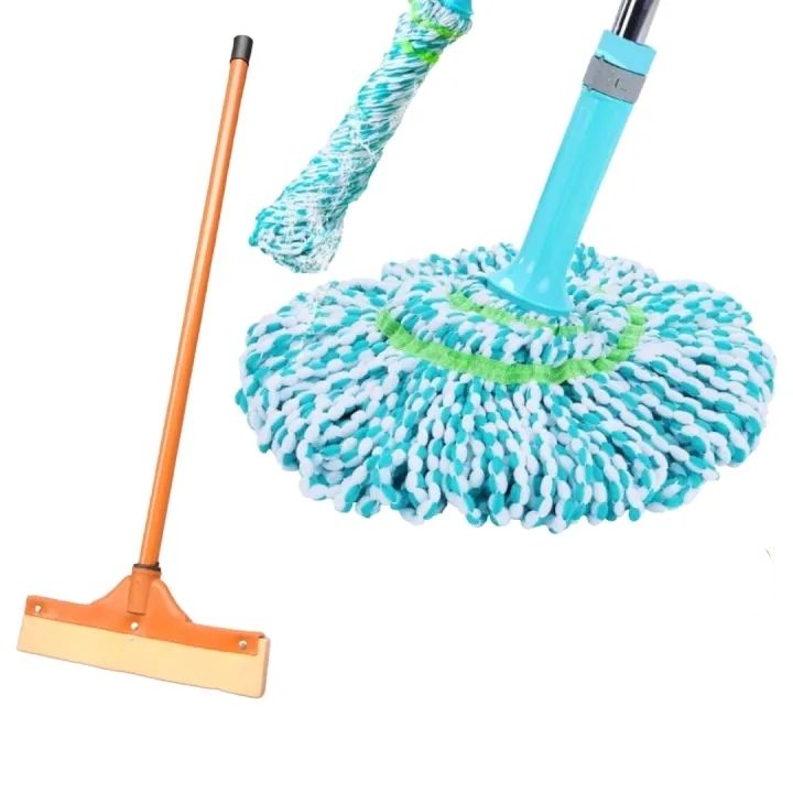YYS Heavy Duty Twist Mop Iron Rode Cotton Hand Release Washing Mop for ...