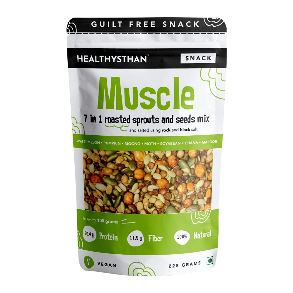 Muscle (7 in 1 Roasted Sprouts and Seeds Mix - Watermelon, Pumpkin ...