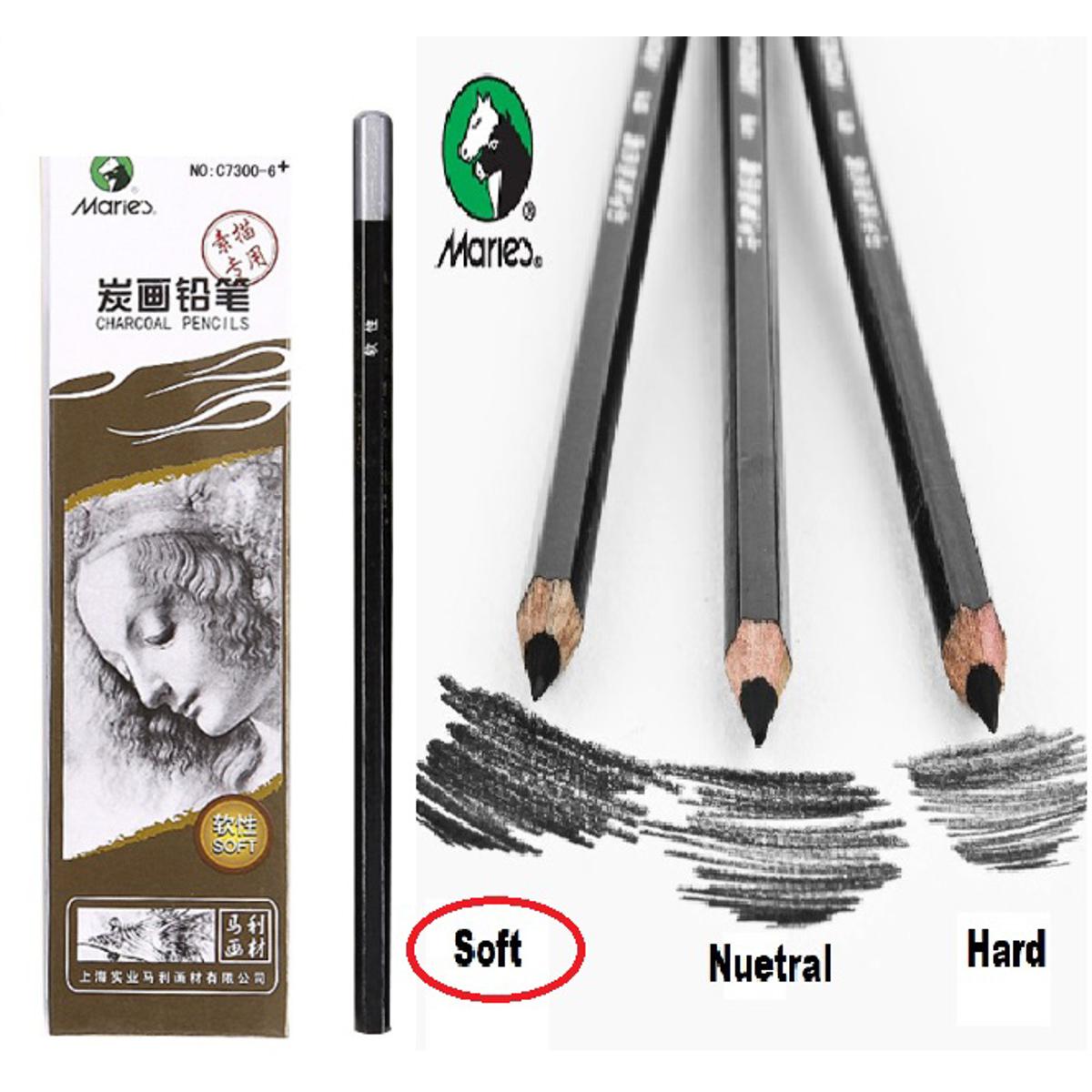 Shading Pencils Soft - Medium - Hard 3 Pcs | Daraz.pk