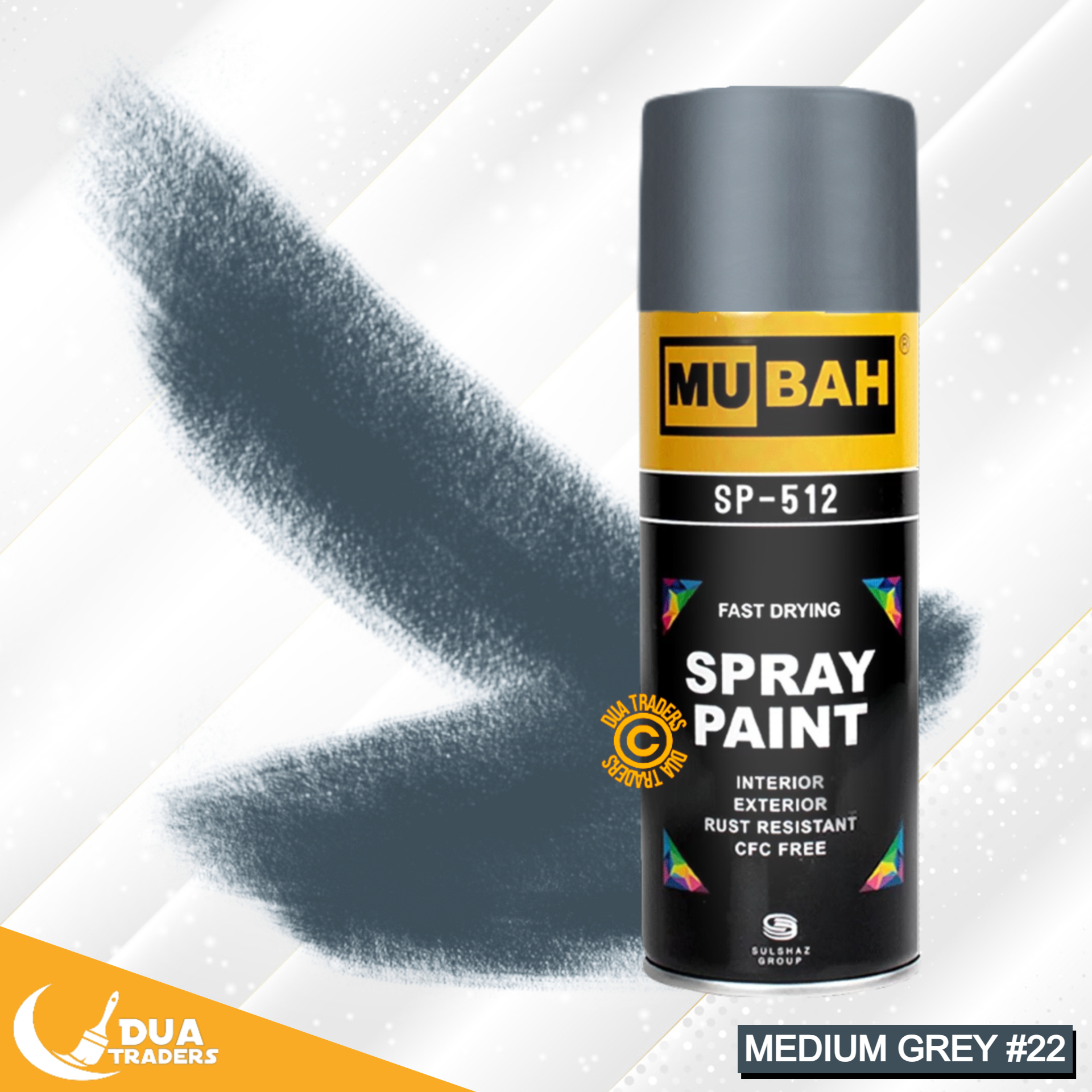SPRAY PAINT Original MUBAH (Imported) for Wood, Metals Plastic and any ...