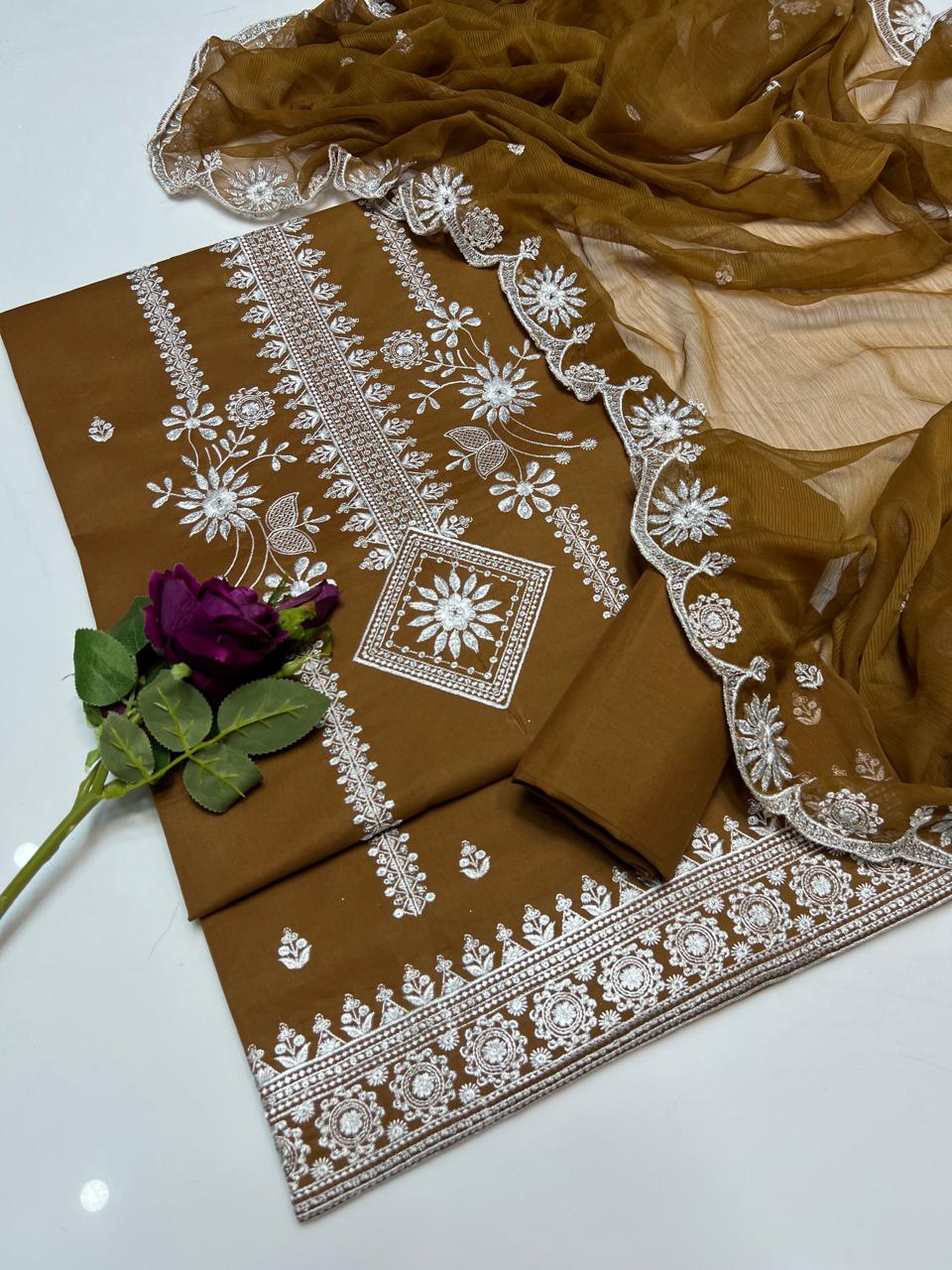 SelectionBazar 3PC Unstitched Embroiderd Summer Collection - S36-1305A ...