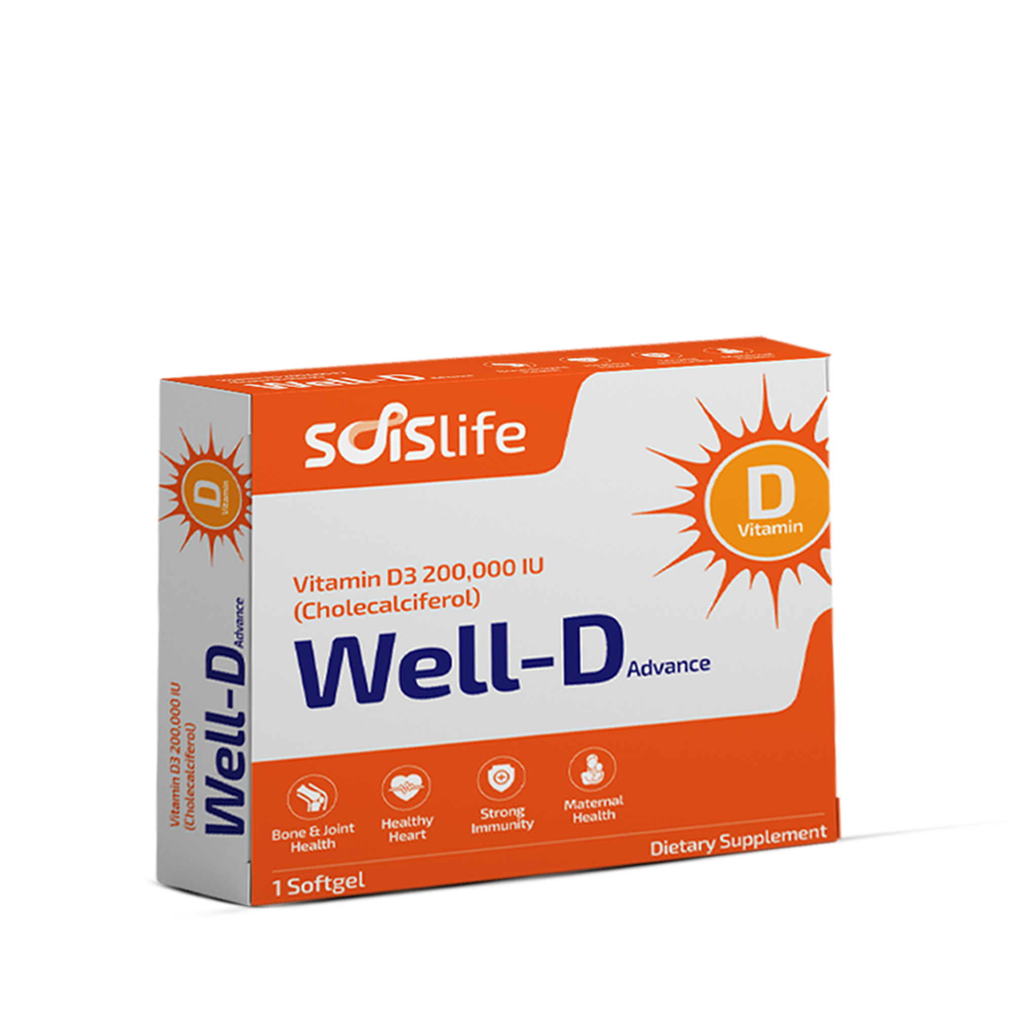 Well D Advance – Vitamin D3 200,000 IU Softgel | High-Potency | Daraz.pk