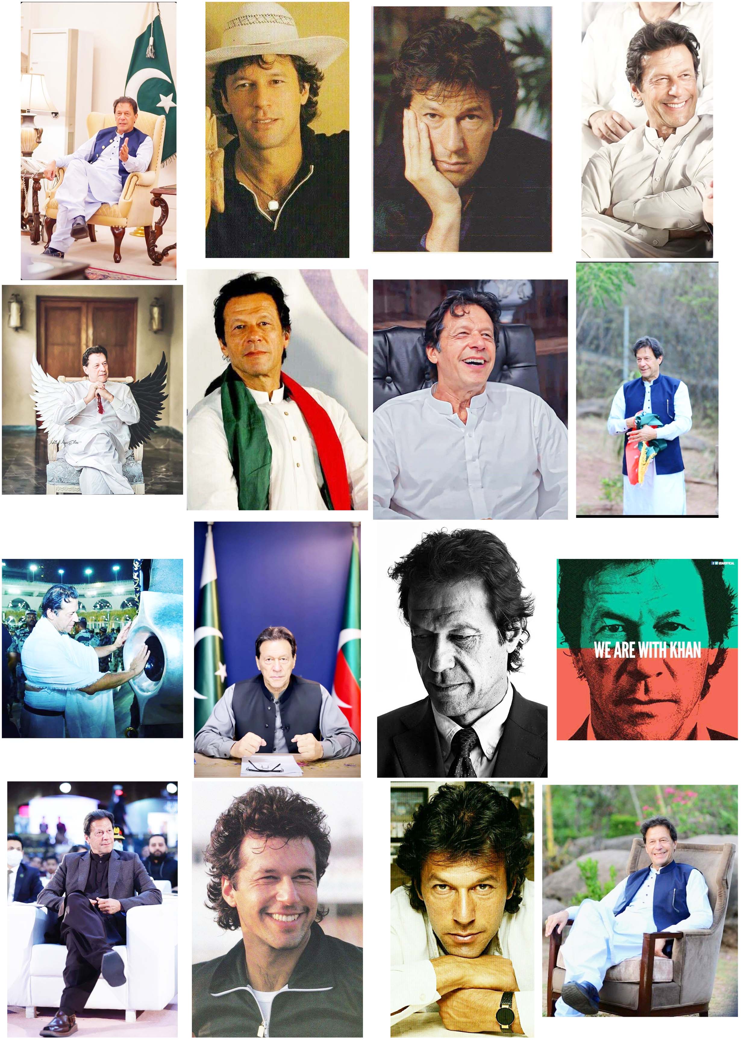 Imran Khan PTI Self Adhesive Stickers - 16 Pack, Political & Supportive ...