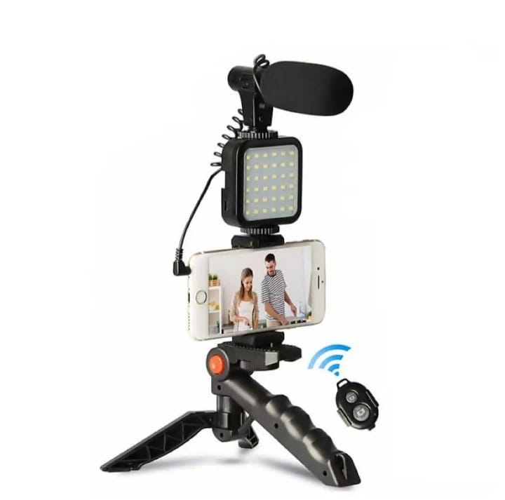 Vlogging Kit ay 49 , Video Making kit, with tripod stand, Microphone ...