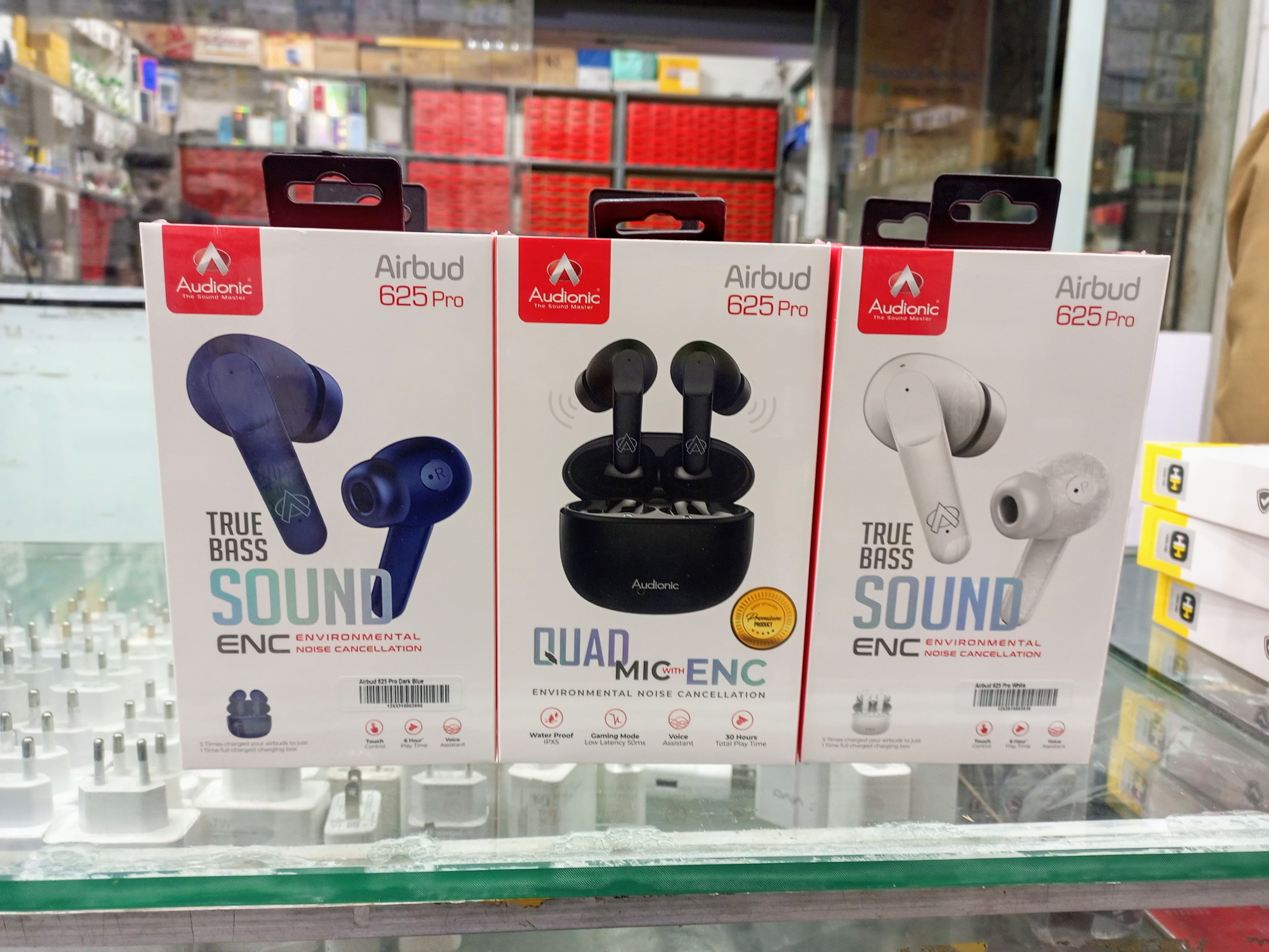 Audionic Airbud 625 pro Quad mic ENC wireless Earbud with music and ...