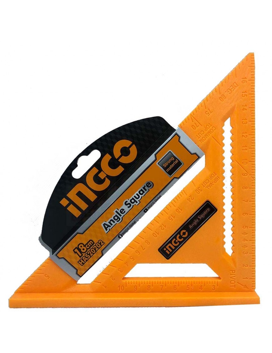 INGCO Angle Square 7x7" Beveled edge , speed square , 90 Degree ...