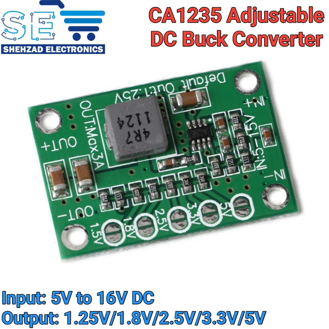 CA1235 Adjustable Power Module CA-1235 Buck Power Module 1.25V 1.5 1.8 ...