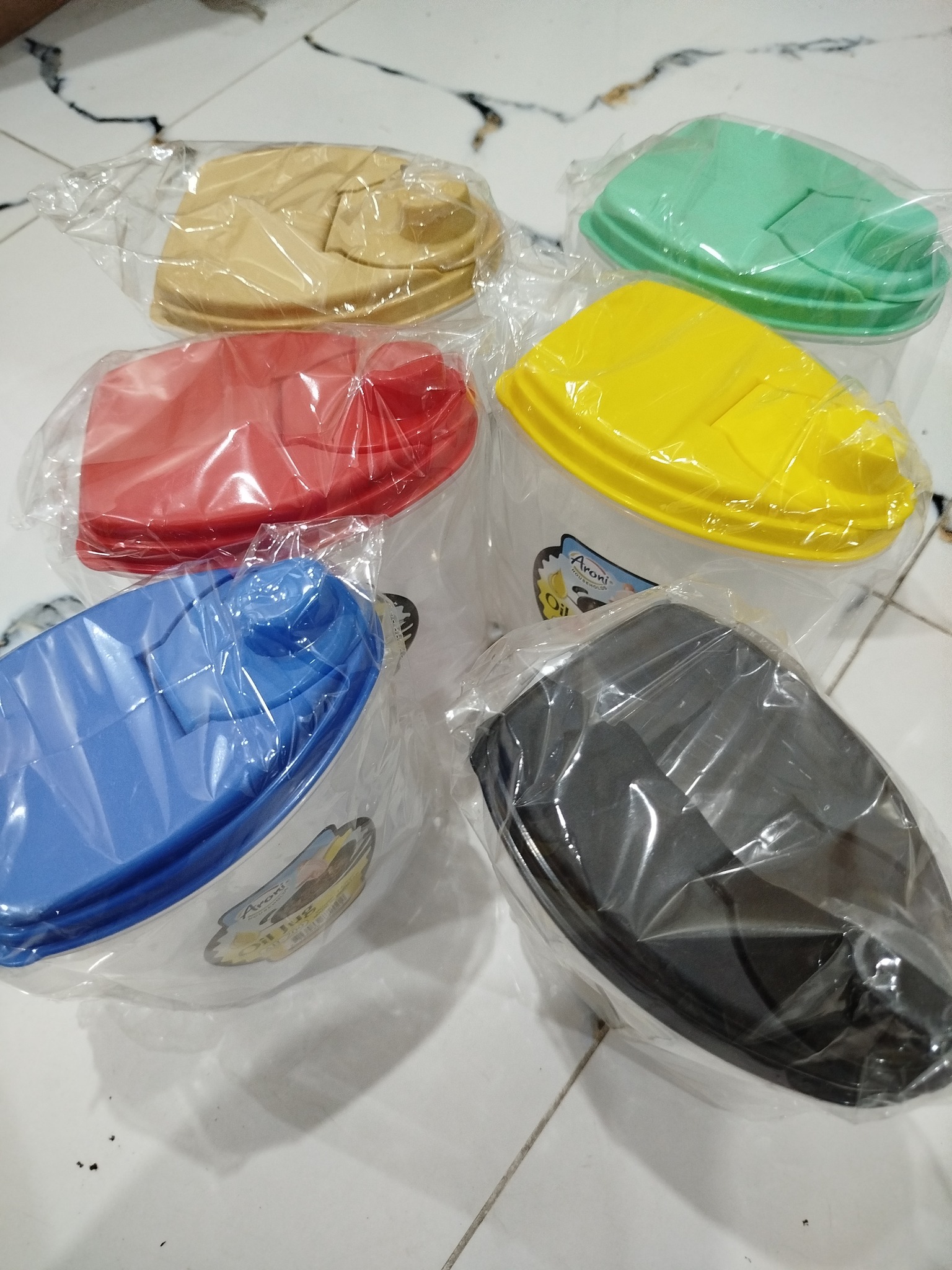 Oil Jug 1 Litre-Plastic Oil Container-Kitchen Oil Dispenser-Cooking Oil ...