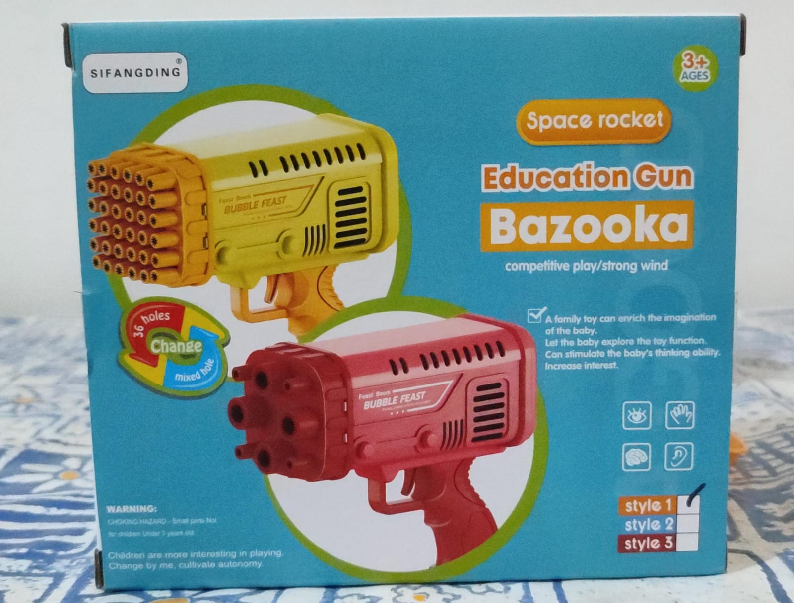 2-in-1Electric Bazooka Boom Feast Bubble Gun Perfect Party Gift for ...