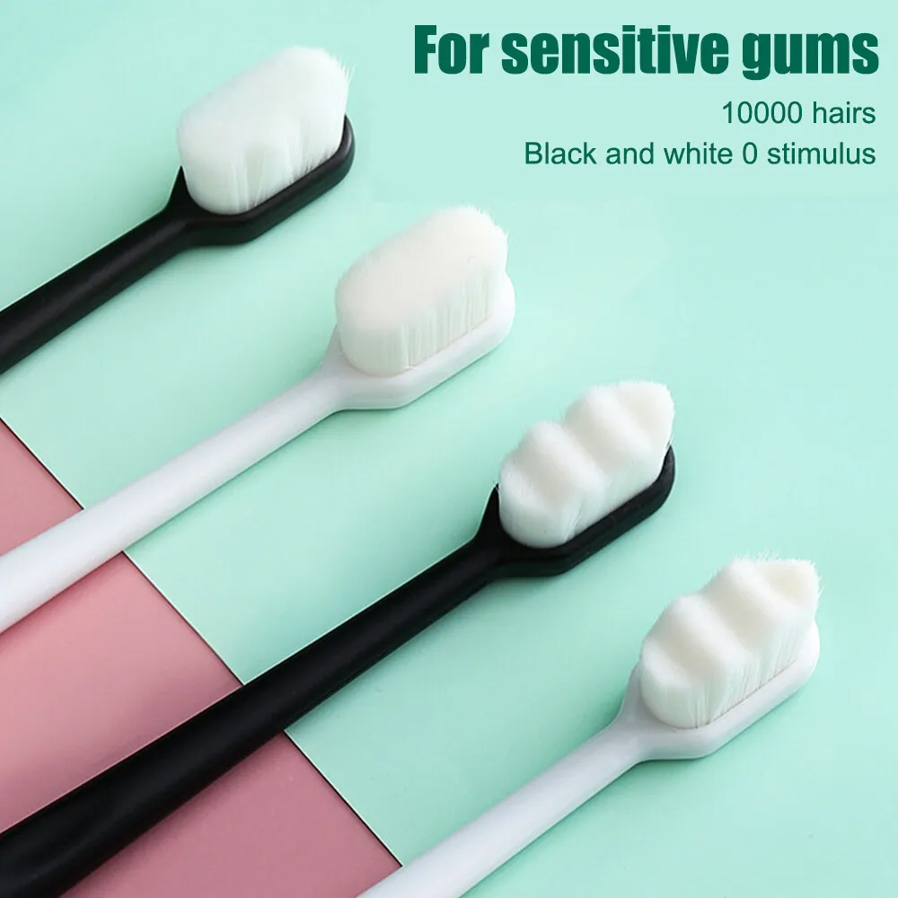 10000 Bristle Micro Nano Toothbrush for Sensitive Teeth and Gums Care ...