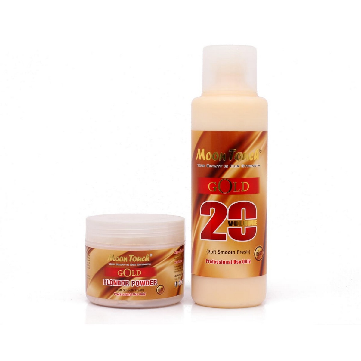 Gold Skin Polish Set (500ml Volume, 250g blondor) by Moon Touch | Daraz.pk